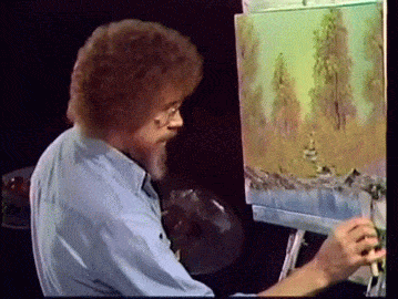 Bob ross GIF - Find on GIFER