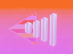 GIF sunset animation 80s - animated GIF on GIFER
