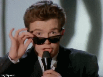Rick roll GIF - Find on GIFER