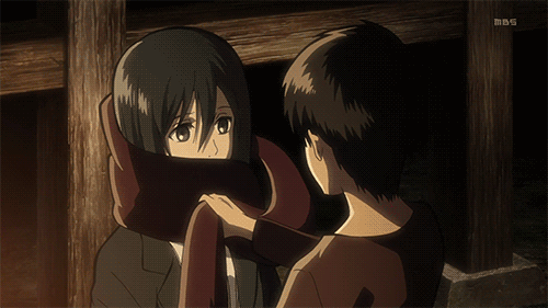 Anime Attack Hug Gif