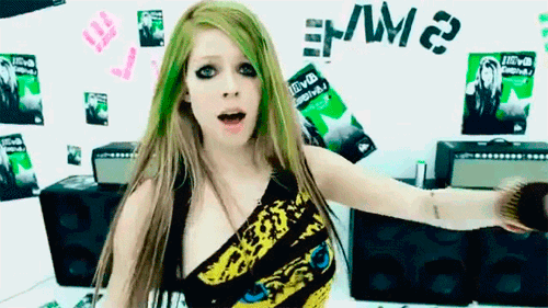 GIF smile avril smile avril - animated GIF on GIFER
