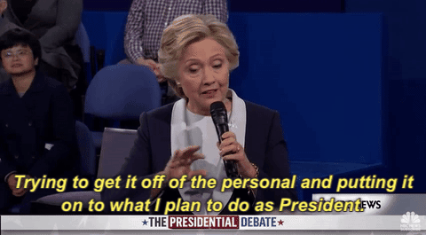 Election 2016 presidential debate election debate GIF - Find on GIFER