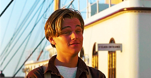 Leonardo dicaprio titanic leo GIF - Find on GIFER