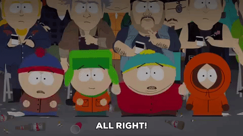 Cheering south park season 18 GIF on GIFER - by Mataur