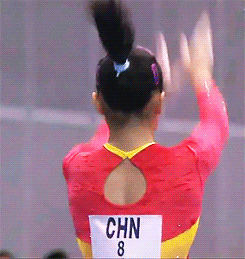 Gymnastics china huang qiushuang GIF - Find on GIFER