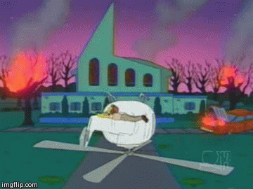 Treehouse of horror cartoon simpsons GIF - Find on GIFER