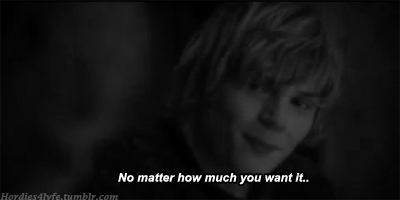 Tate Langdon Laughing Gif