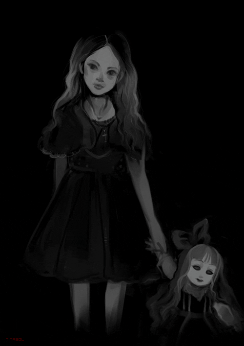 Scary Little Girl Gif