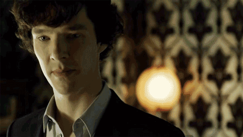 Sherlock Glimlach Gif