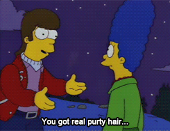 GIF pretty flirting homer simpson - animated GIF on GIFER