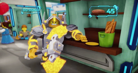 GIF lego shark attack nexo knights - animated GIF on GIFER