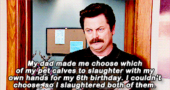 GIF parks and rec ron swanson - animated GIF on GIFER