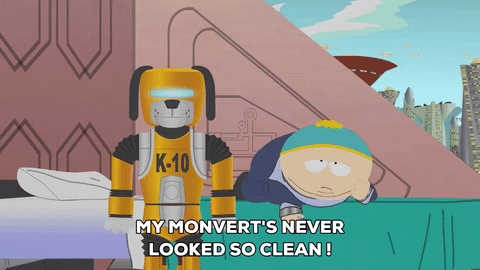 Space cartman robot dog GIF - Find on GIFER