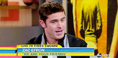 Zac efron interviews GIF - Find on GIFER