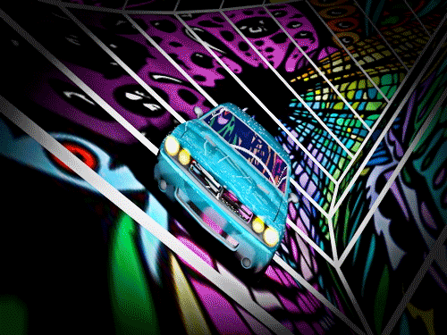 Car trippy psychedelic GIF - Find on GIFER