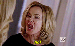 GIF angry mad american horror story - animated GIF on GIFER