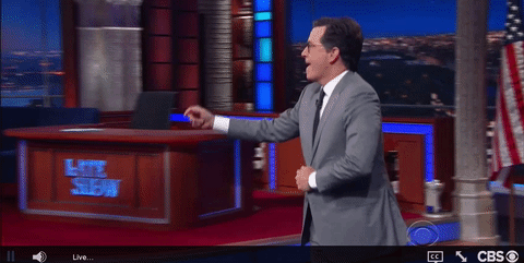 The late show with stephen colbert GIF - Find on GIFER