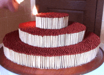 Birthday Cake Fire Gif Grandma Struggles To Blow Out Hilarious Number