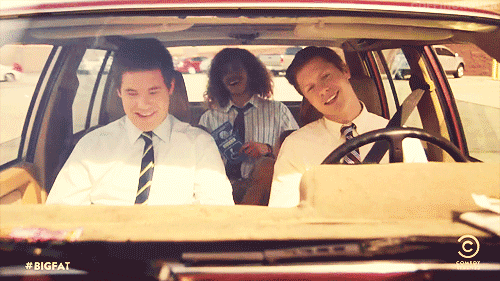 Driving funny workaholics GIF - Find on GIFER
