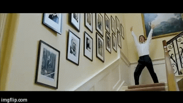 Dance win love actually GIF - Find on GIFER