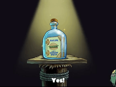 Krabby Patty Secret Formula Bottle