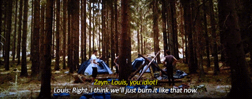 One Direction Camping Gif