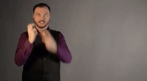 GIF sign with robert sign language stop - animated GIF on GIFER