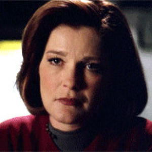 Celebrities kate mulgrew kathryn janeway GIF - Find on GIFER