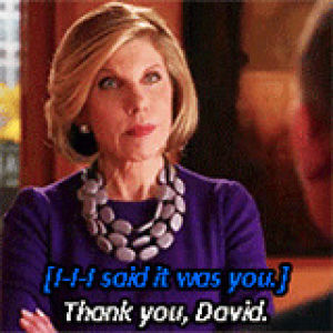 The good wife david lee diane lockhart GIF - Find on GIFER