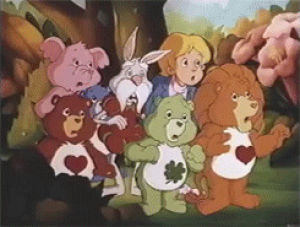 GIF adventures in wonderland care bears cheshire cat - animated GIF on ...