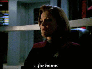 Celebrities kate mulgrew kathryn janeway GIF - Find on GIFER
