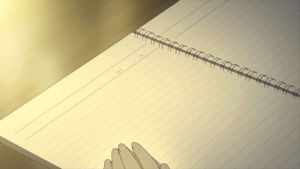Writing anime friends GIF - Find on GIFER
