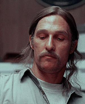 True detective rust cohle GIF - Find on GIFER