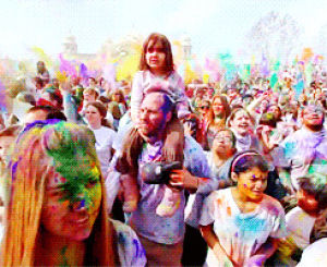 GIF holi festival - animated GIF on GIFER