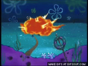 Spongebob Dying For Pie Explosion