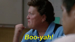 Glee coach beiste shannon beiste GIF - Find on GIFER