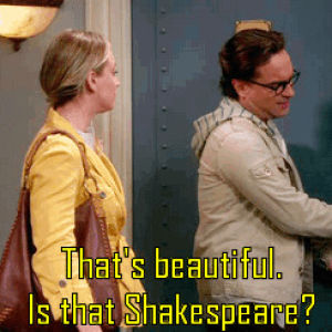 Kaley cuoco tbbt johnny galecki GIF - Find on GIFER