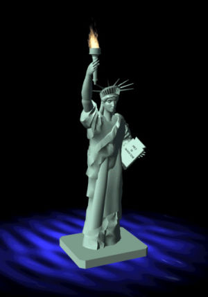 GIF statue of liberty - animated GIF on GIFER