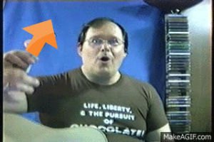 GIF eyebrow raise reactions smiling - animated GIF on GIFER