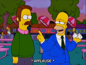 GIF homer simpson dancing episode 8 - animated GIF on GIFER