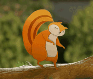 Squirrel run cycle animation GIF - Find on GIFER
