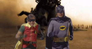 Batman running robin GIF - Find on GIFER