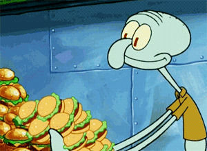 Hungry eating spongebob squarepants GIF on GIFER - by Goltira