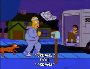 Jogging homer simpson season 9 GIF - Find on GIFER