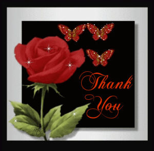 Thank You Images With Flowers Animation