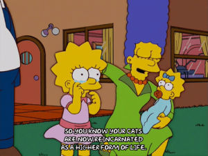 GIF lisa simpson episode 9 scared - animated GIF on GIFER