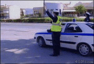 GIF traffic cop - animated GIF on GIFER