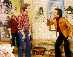 Larry dallas threes company jack tripper GIF - Find on GIFER