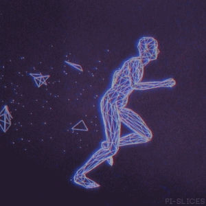 GIF run particles pi slices - animated GIF on GIFER