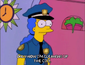 GIF season 6 marge simpson police - animated GIF on GIFER